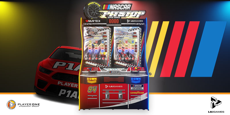 NASCAR Pit Stop Arcade Game: LAI’s Redemption Star Premieres at Bowl E ...