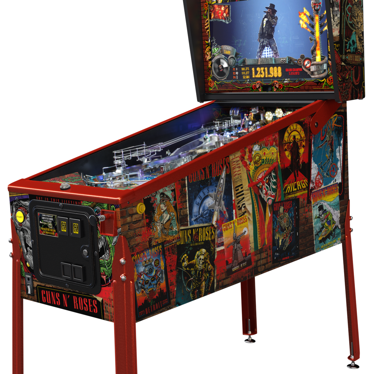 Guns N Roses Pinball Limited Edition – Player One Amusement Group