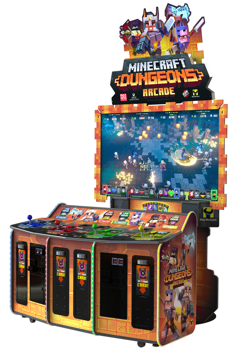 Minecraft Dungeons Arcade 4 Player Player One Amusement Group Minecraft Dungeons Arcade 4 Player Player One Amusement Group