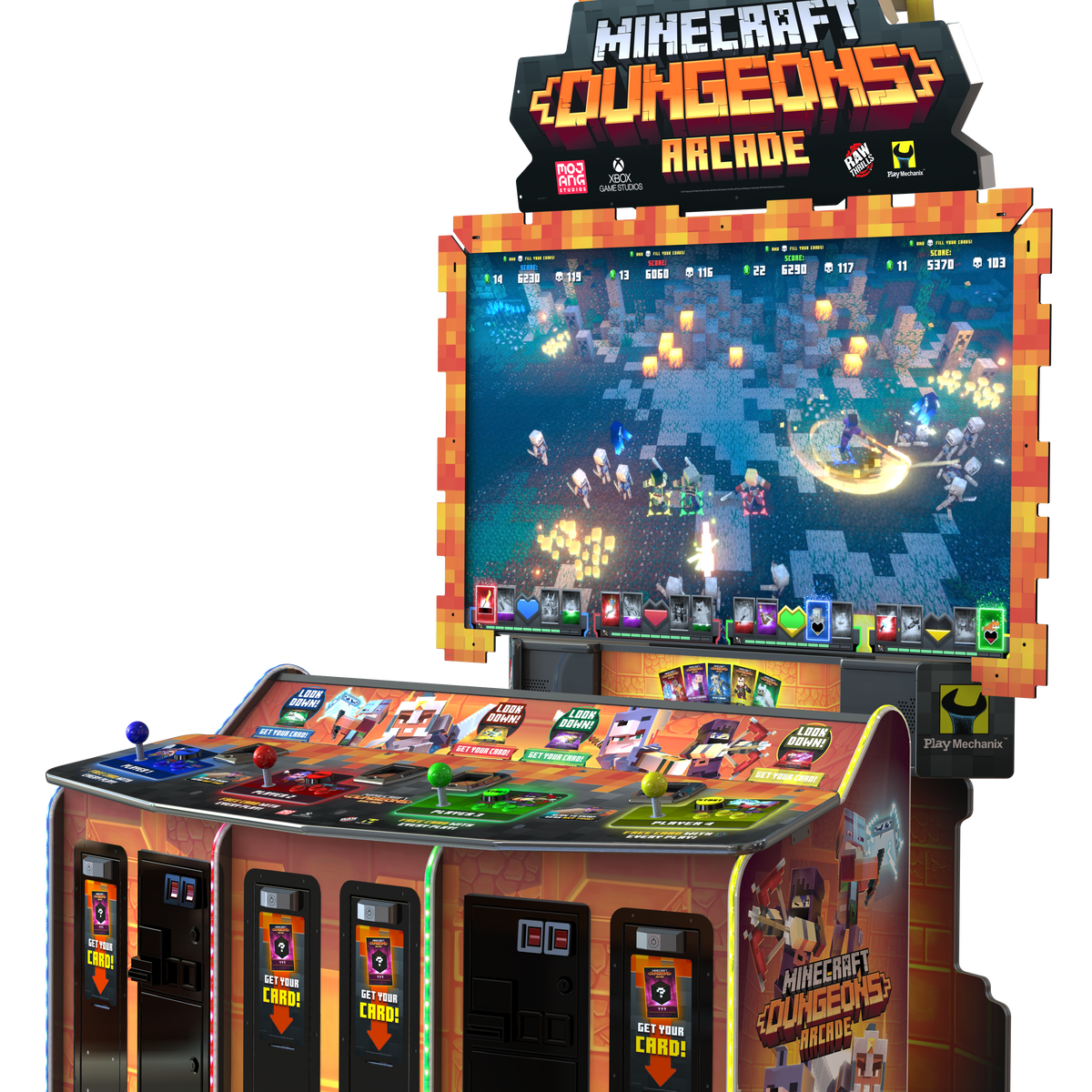 Minecraft Dungeons Arcade 4 Player – Player One Amusement Group