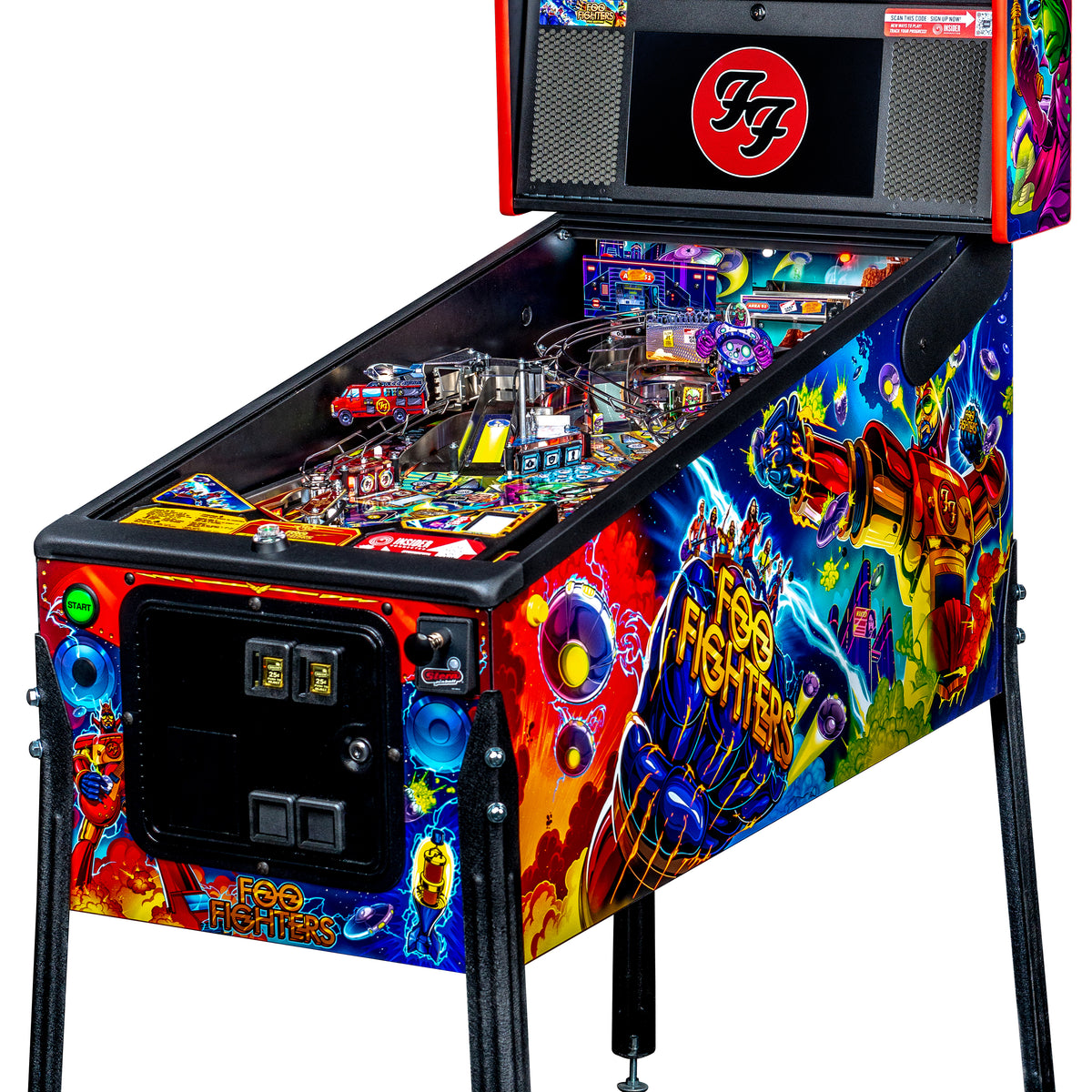 Foo Fighters Pinball Pro – Player One Amusement Group