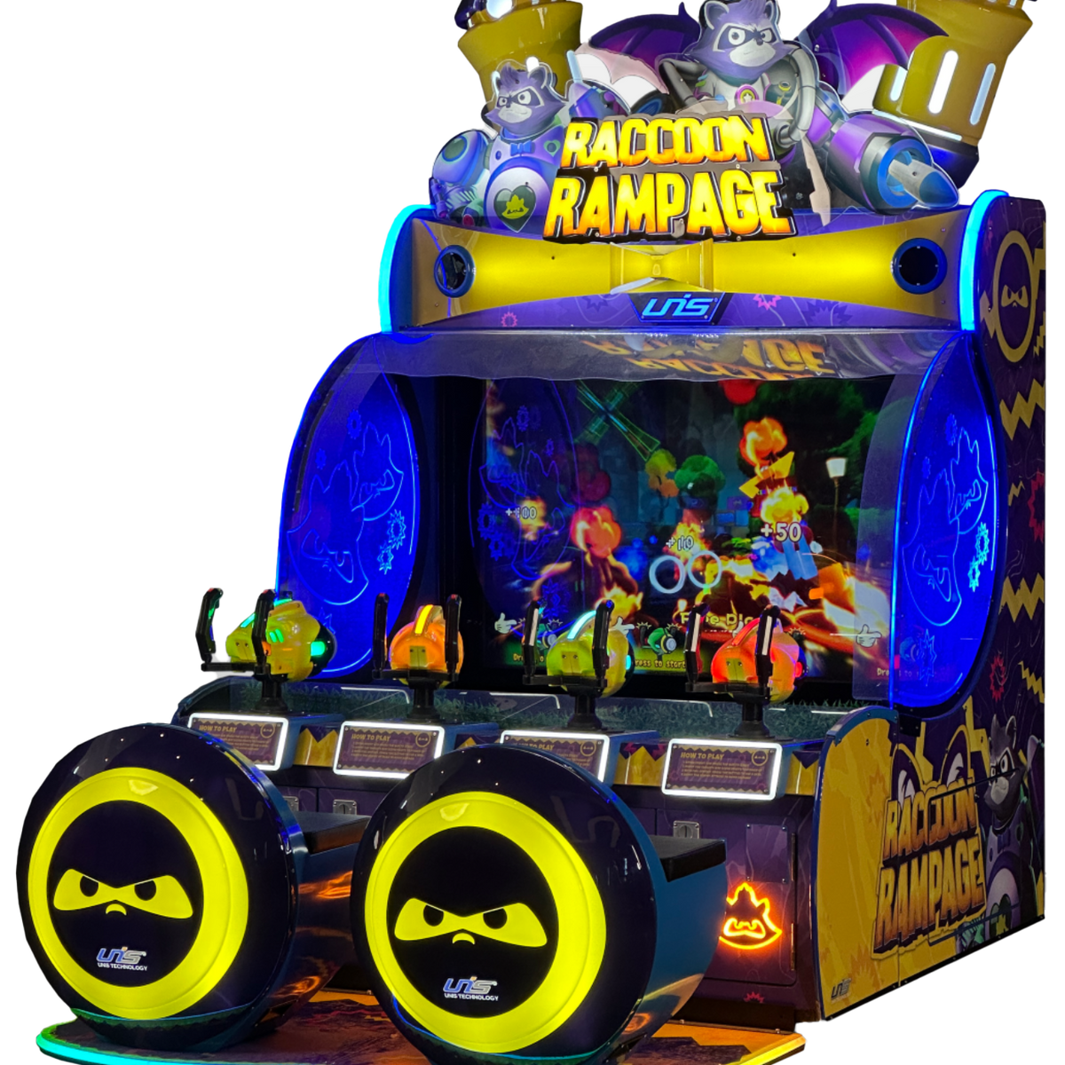 Raccoon Rampage 4-Player – Player One Amusement Group